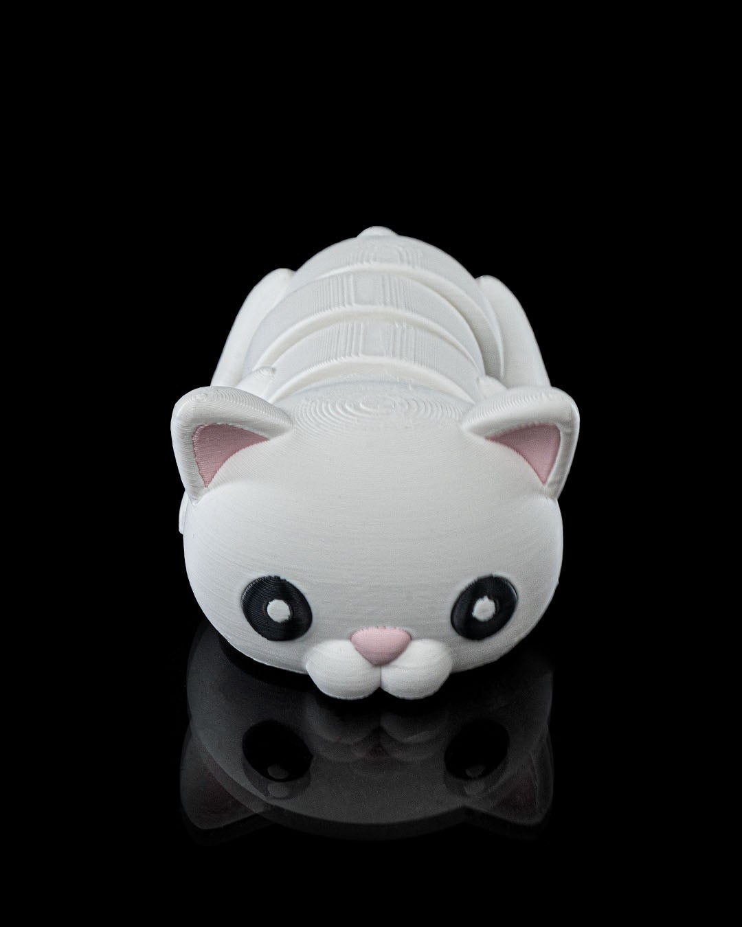 Cat Fidget & Keychain – 3D Printed Flexible Toy POD | Dragons N Doodads